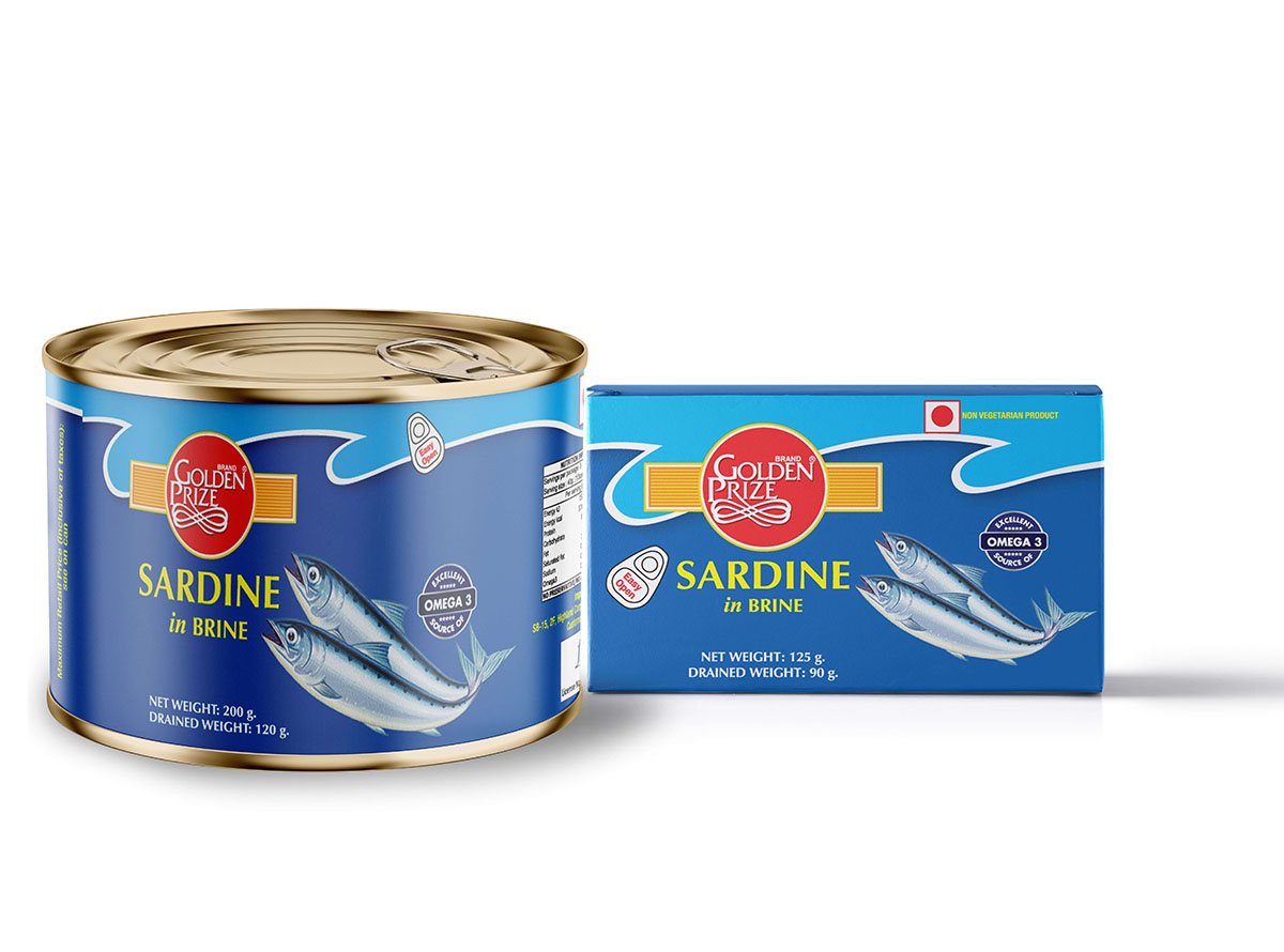 Canned Sardine | Indian Sardine | Canned Sardine in India -Golden Prize